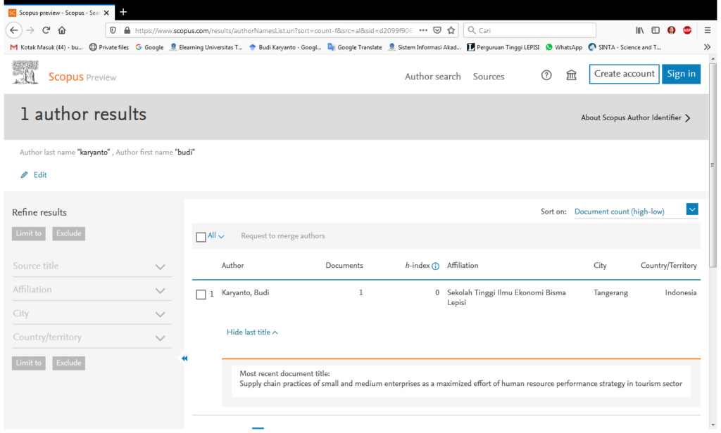 Cara Mudah Mengetahui Scopus ID Bagi Author Scopus – Perguruan Tinggi ...