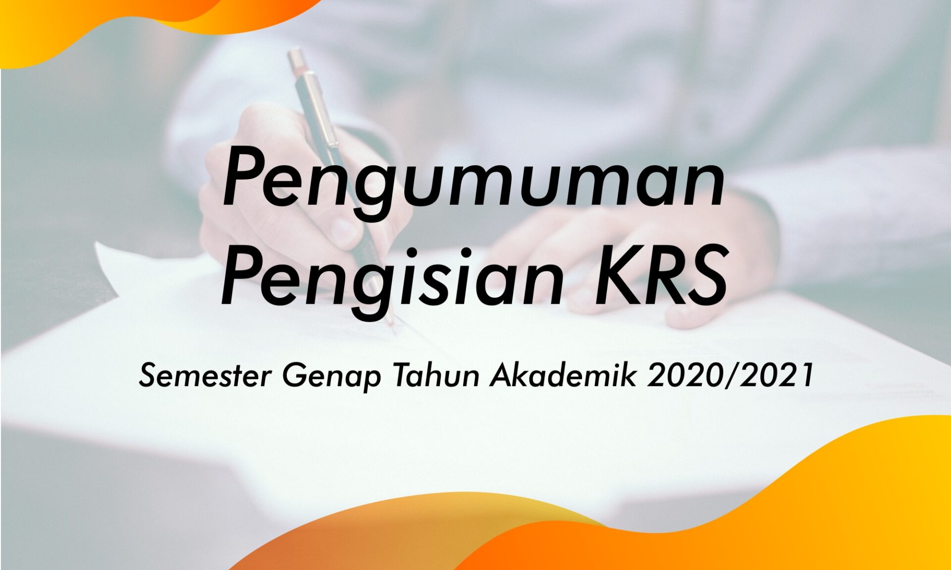 Pengisian KRS Semester Genap T.A. 2020/2021 – Perguruan Tinggi LEPISI
